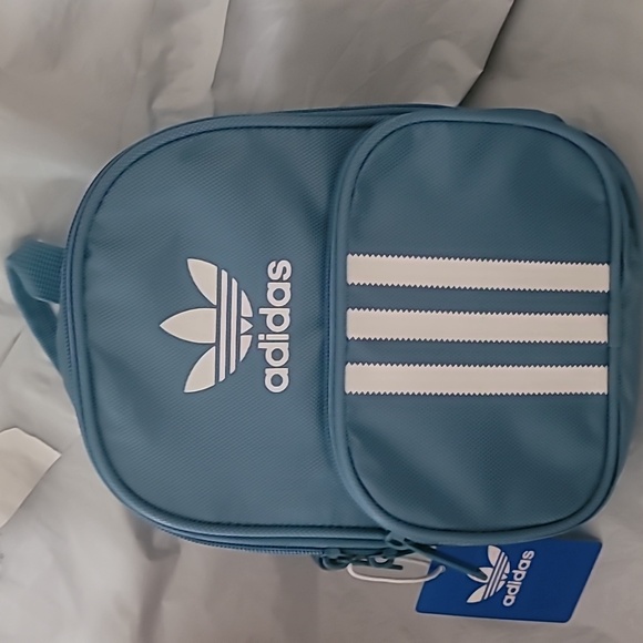 adidas | Bags | Adidas Blue Mini Backpack | Poshmark